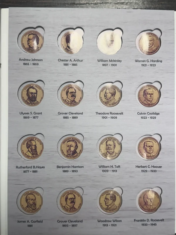 Álbum Coleccionador 1$ Presidentes USA | Monederia Cuenca